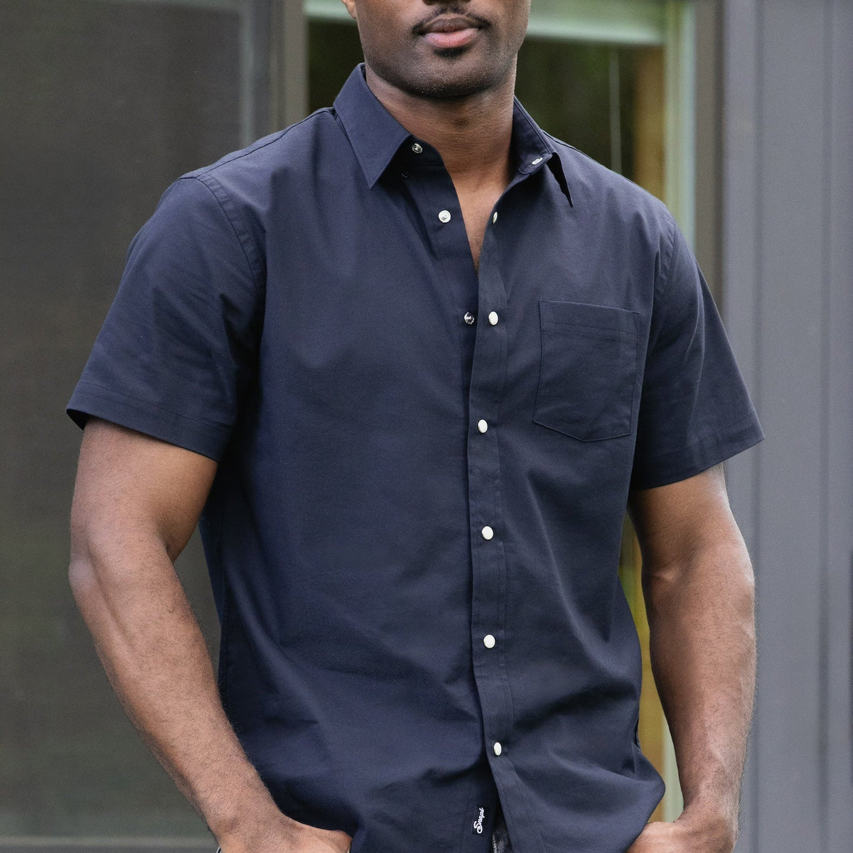 Landry EZ Care Pearl Snap Short Sleeve Shirt – Snaps Clothing