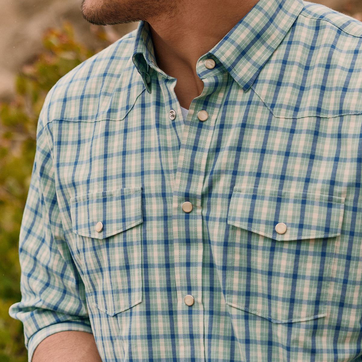Heritage Featherweight Pearl Snap Long Sleeve Shirt – Snaps Clothing