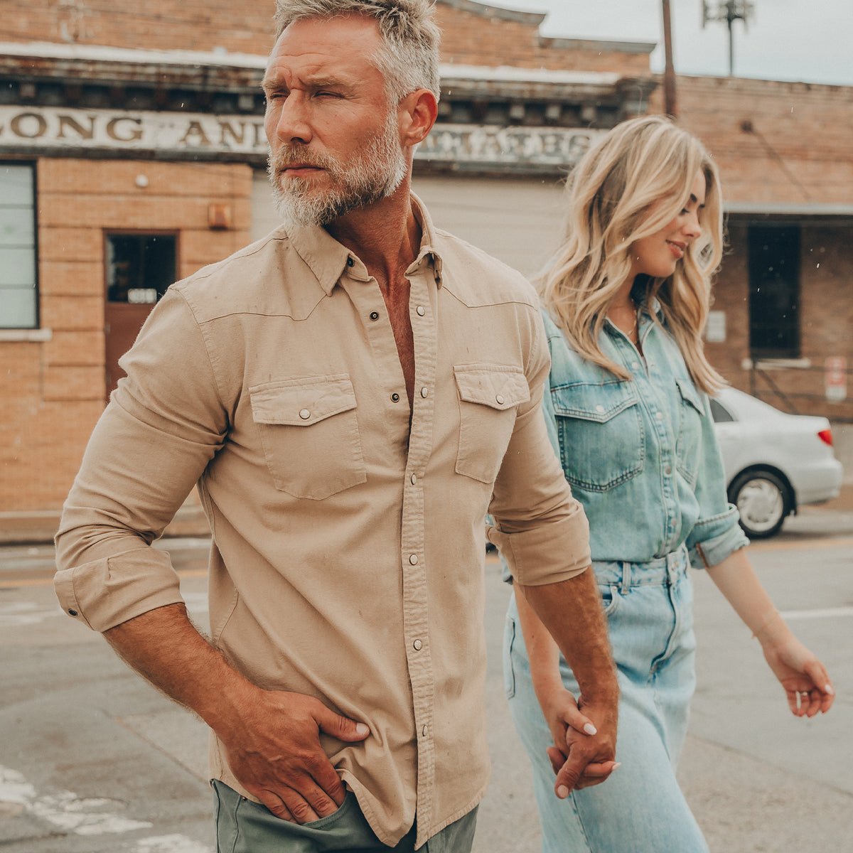 Snaps Heritage Toffee Denim Pearl Snap Long Sleeve Shirt – Snaps Clothing