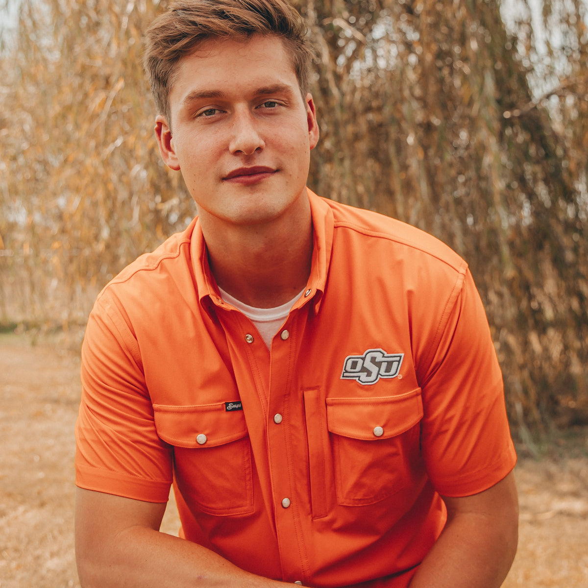 Oklahoma State Tailgater Pearl Snap Button Down Short Sleeve Shirt ...